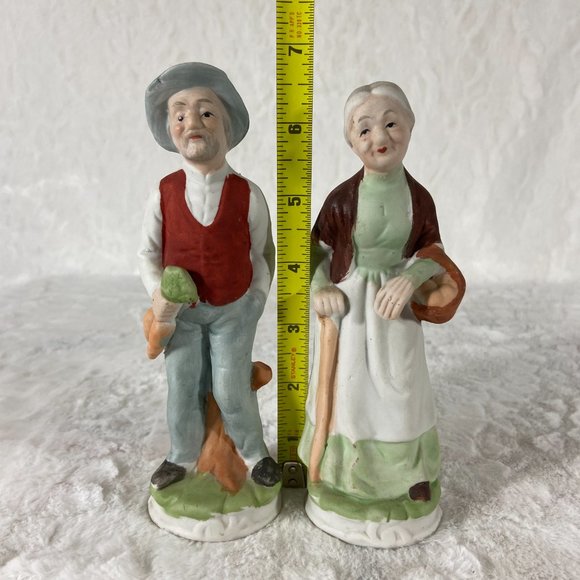 Vintage | Accents | Vintage Pair Farming Grandma Grandpa Porcelain ...